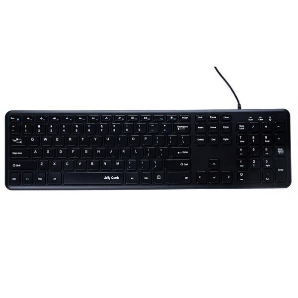 Jelly Comb Wired Keyboard with Numeric Pad (KT27C) - TheShop.pk