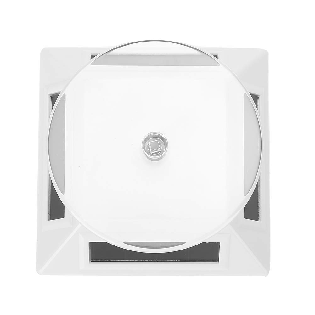 Solar Showcase-JD 360° Turntable Rotating - White - TheShop.pk
