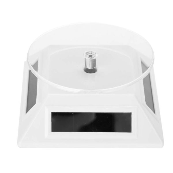 Solar Showcase-JD 360° Turntable Rotating - White - TheShop.pk