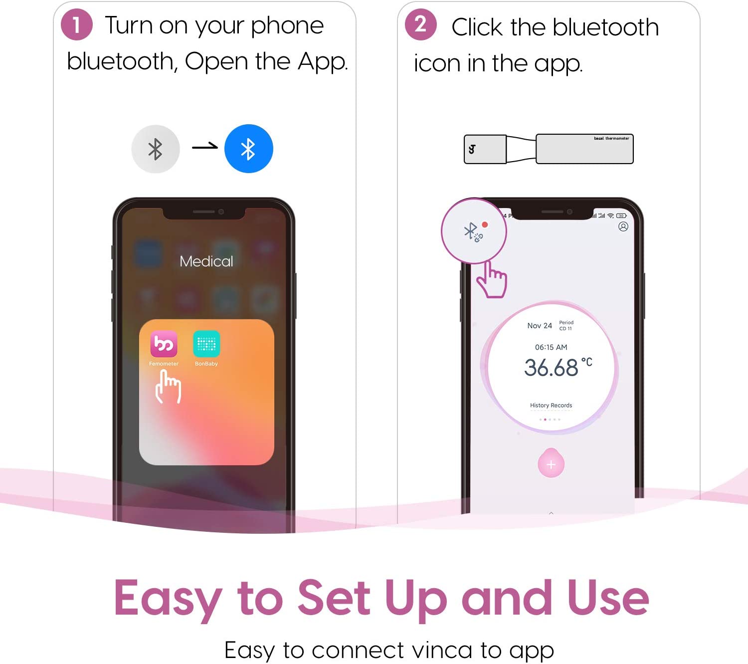 femometer Vinca1.0™ Basal Body Thermometer - Fertility Monitoring ...