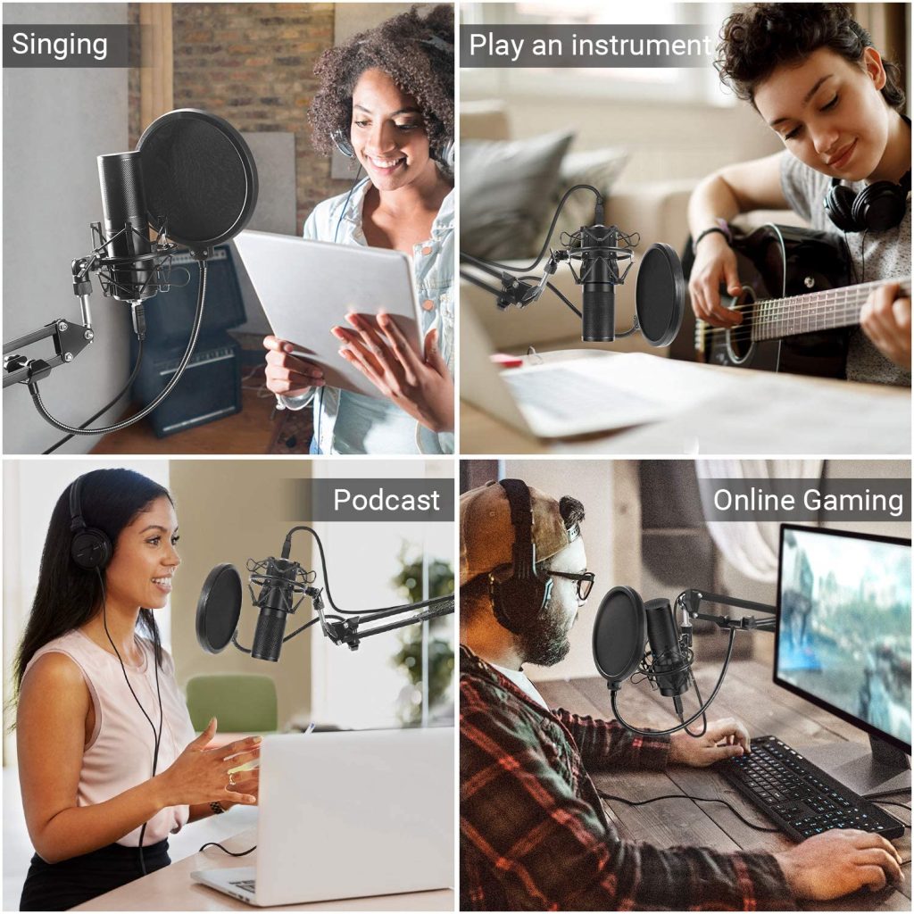 TONOR Q9 Professional USB Condenser Microphone Kit - TheShop.pk
