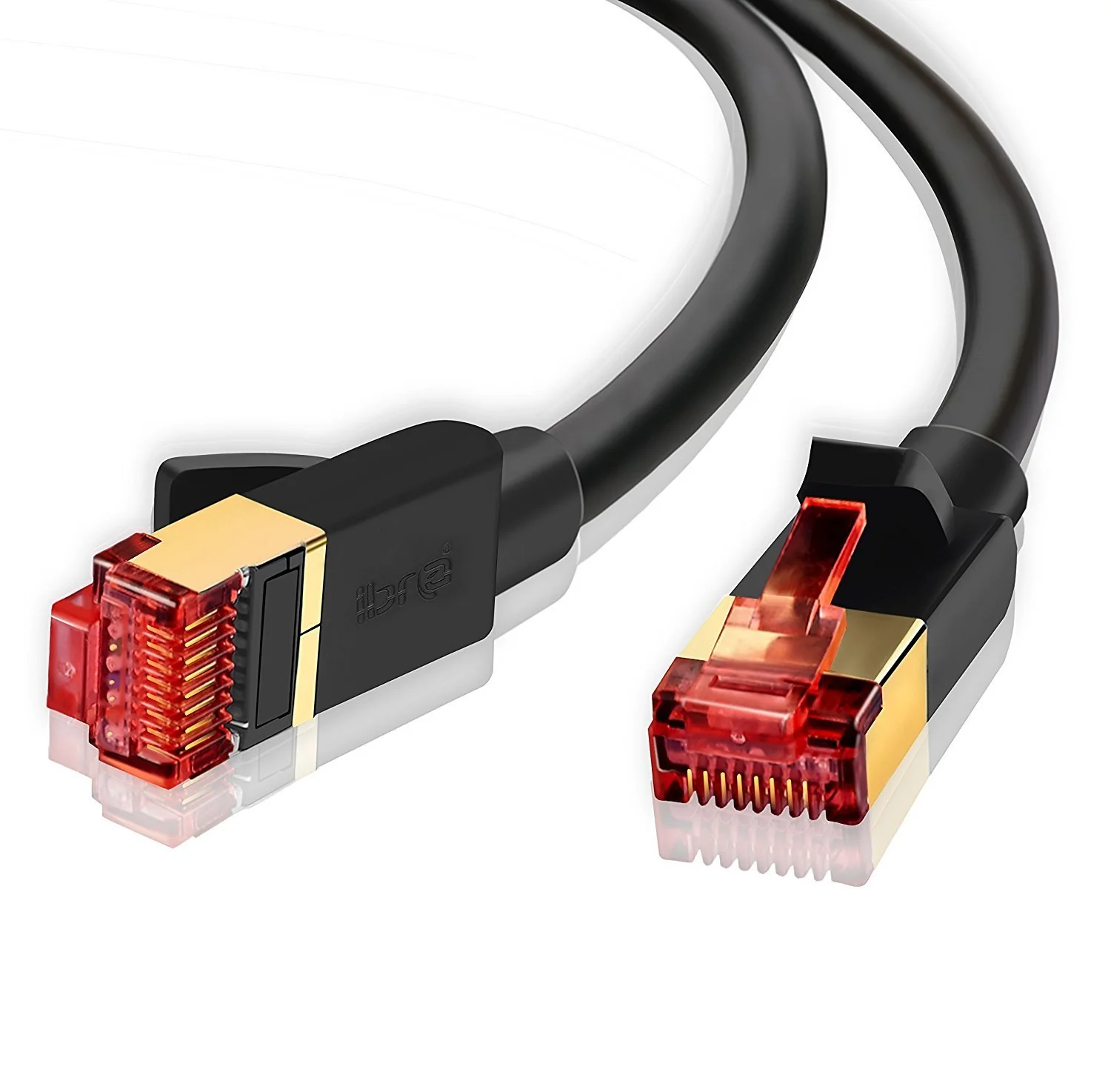 IBRA Cat 8 Ethernet Gigabit Patch Cable – RJ45, SSTP 40Gbps, 2000Mhz, 1 ...